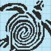 Tribal Turtle Silhouette Graph and Pattern C2C & Tapestry Crochet ...