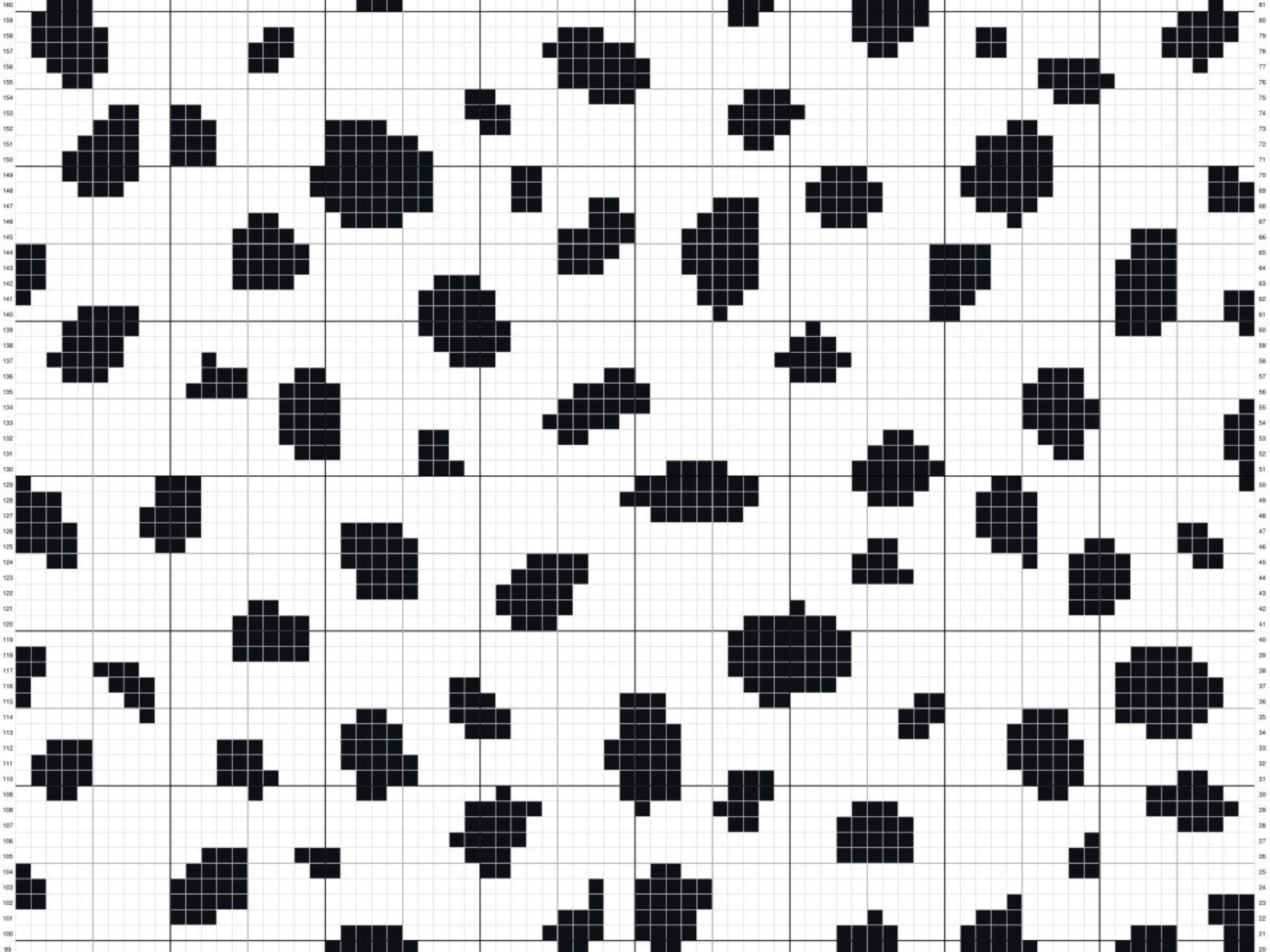 Dalmatian Print Graph Written Pattern for C2C & Tapestry - Etsy