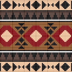 Aztec Tribal Pattern Graph and Pattern C2C & Tapestry Crochet - C2C ...