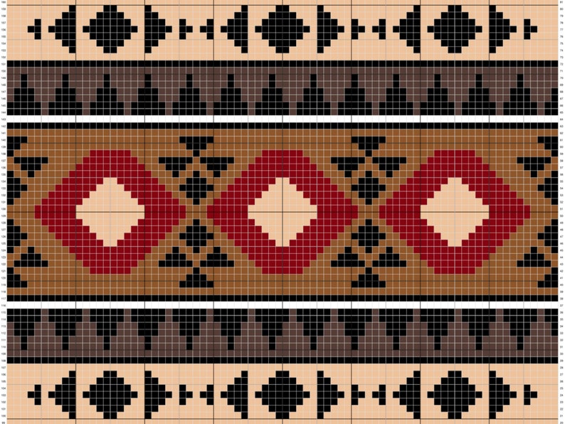 Aztec Blanket Crochet Pattern – Tribal Graphgan C2C, Tapestry (PDF ...