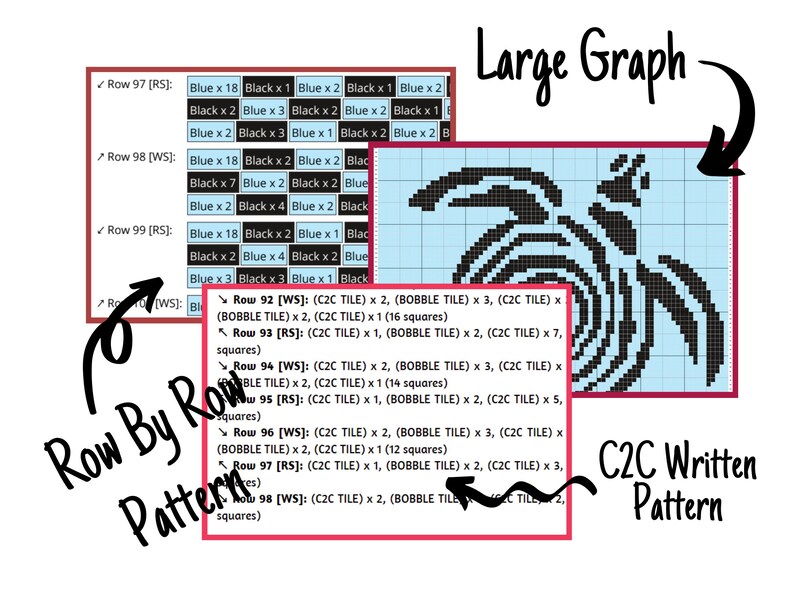 Tribal Turtle Crochet Pattern - C2C Graphgan, Tapestry (PDF Pattern) - Etsy