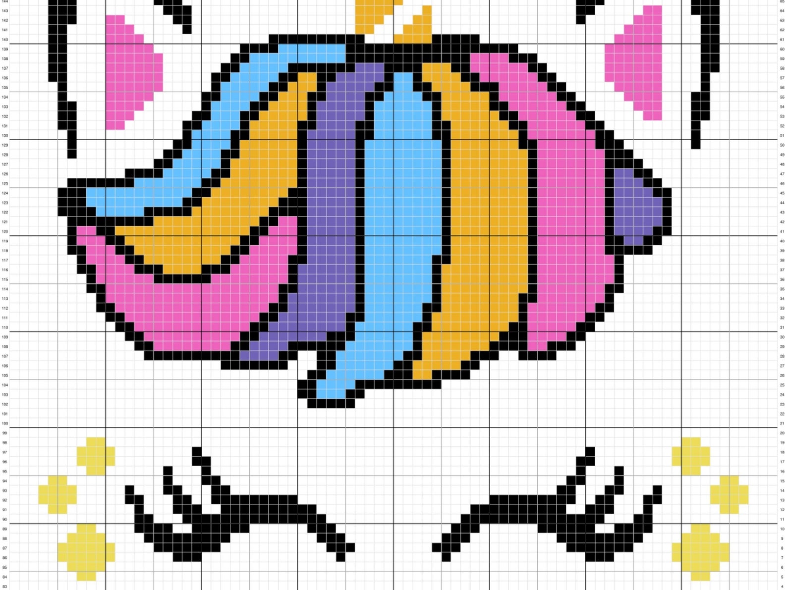 Rainbow Unicorn Boy Graph and Pattern C2C & Tapestry Crochet - Etsy
