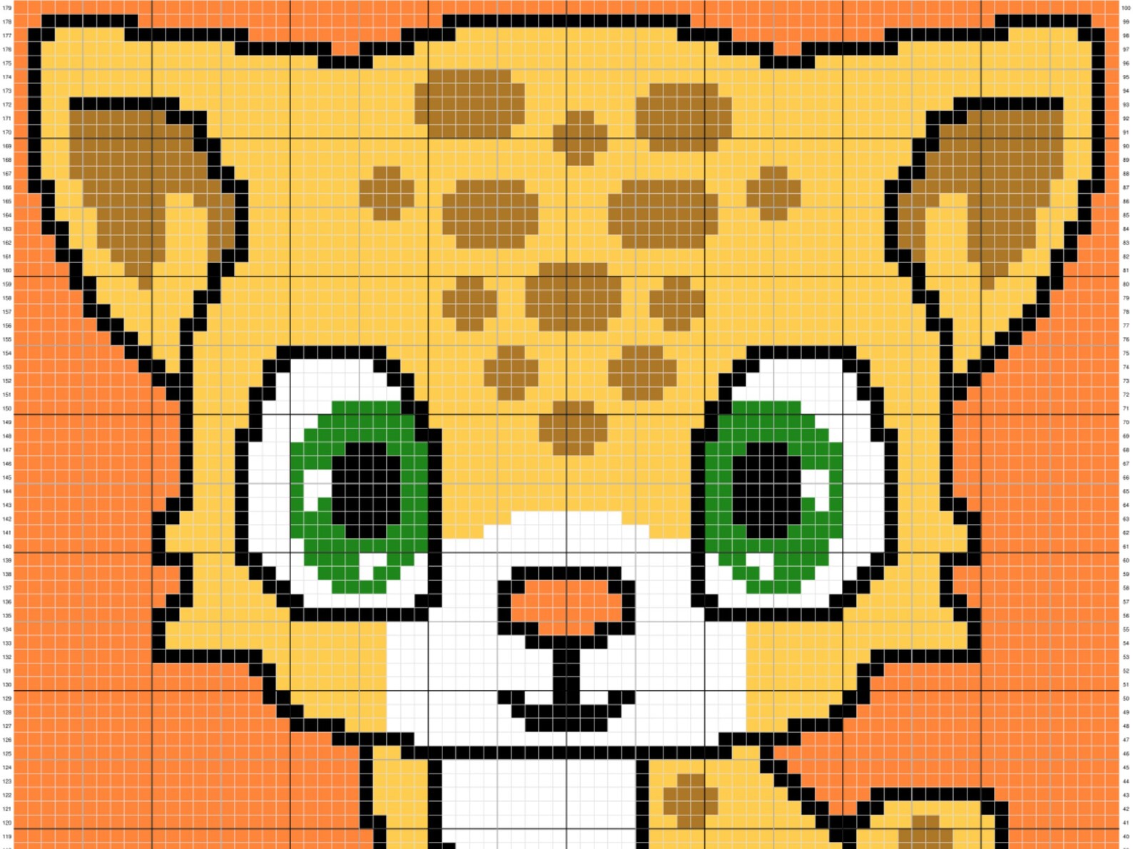 Cute Baby Leopard Graph and Pattern C2C & Tapestry Crochet - Etsy UK