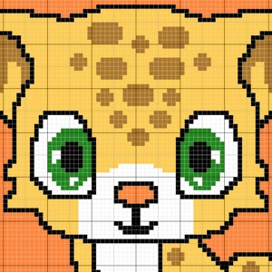 Cute Baby Leopard Graph and Pattern C2C & Tapestry Crochet - Baby ...