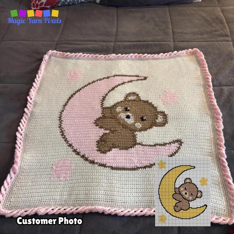 Bear Blanket C2c - Etsy
