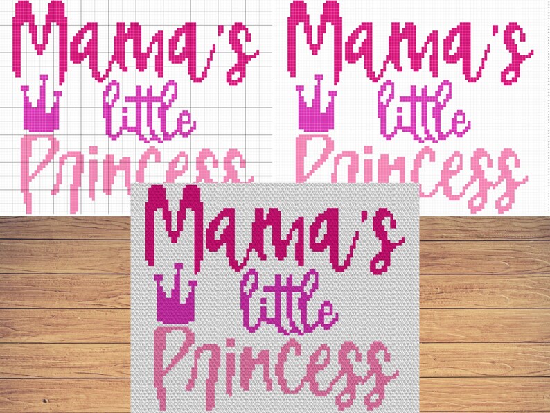 Mama's Little Princess Graph and Pattern C2C & Tapestry Crochet ...