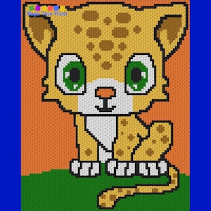 Cute Baby Leopard Graph and Pattern C2C & Tapestry Crochet - Baby ...