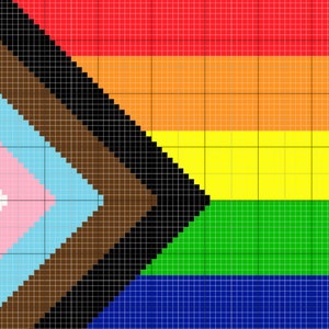 LGBTQ+ Pride Flag Graph + Written Pattern for C2C & Tapestry Crochet ...