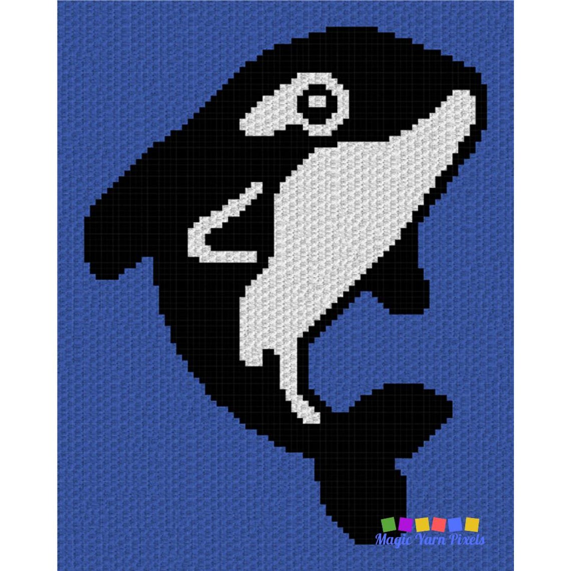 Whale Crochet Pattern - Ocean Nursery Graphgan C2C Blanket (PDF Pattern ...
