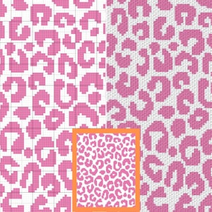 Leopard Cheetah Skin Graph + Written Pattern for C2C & Tapestry Crochet ...