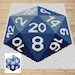D&D D20 Dice Graph + Pattern C2C and Tapestry Crochet - 20 Sided Die ...