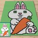 Easter Bunny With Carrot Graph & Pattern C2C and Tapestry Crochet Bunny ...