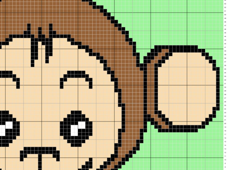 Cute Baby Monkey Crochet Blanket Graph – C2c/tapestry (PDF Pattern ...