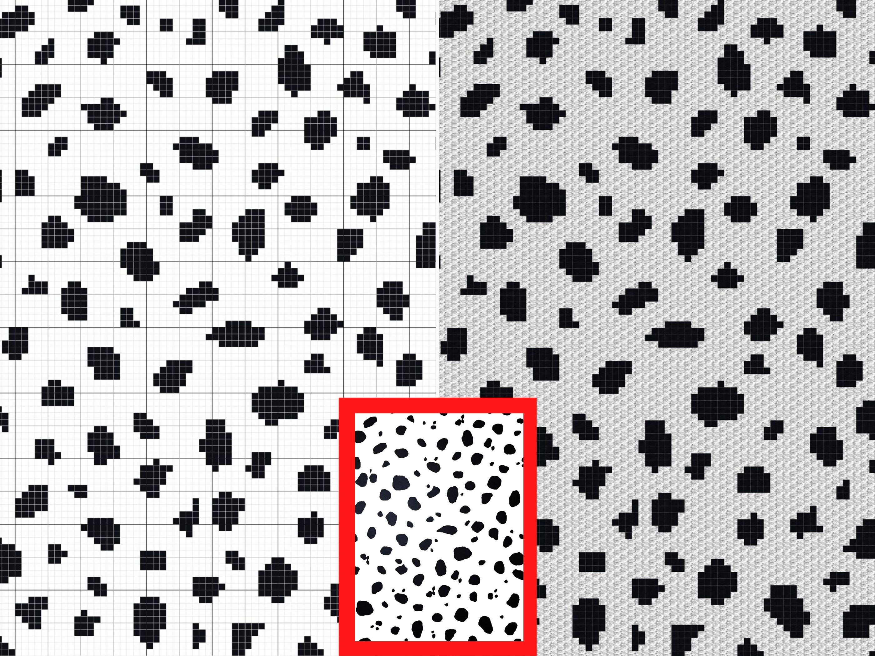 Dalmatian Print Graph Written Pattern for C2C & Tapestry - Etsy