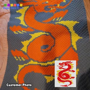 Chinese Dragon Graph + Written Pattern for C2C & Tapestry Crochet ...
