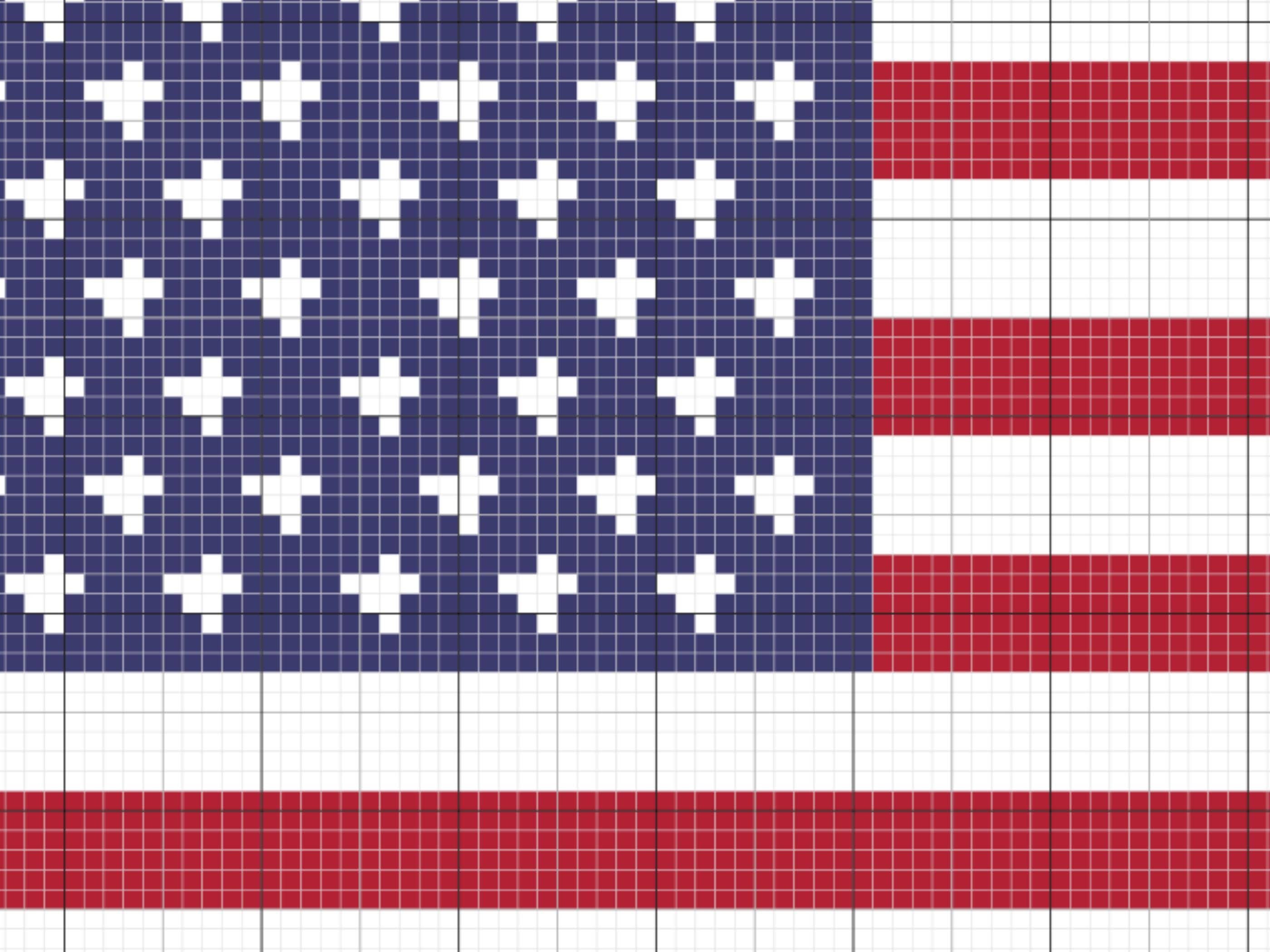 USA Flag Crochet Pattern - C2C Tapestry, 4th of July Blanket (PDF ...