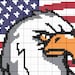 USA Flag Bald Eagle Graph + Written Pattern for C2C Tapestry Crochet ...