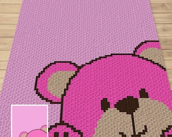 Teddy Bear C2C Crochet Pattern - Etsy