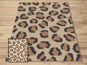 C2C Cow Print Blanket Crochet Pattern - Etsy Canada