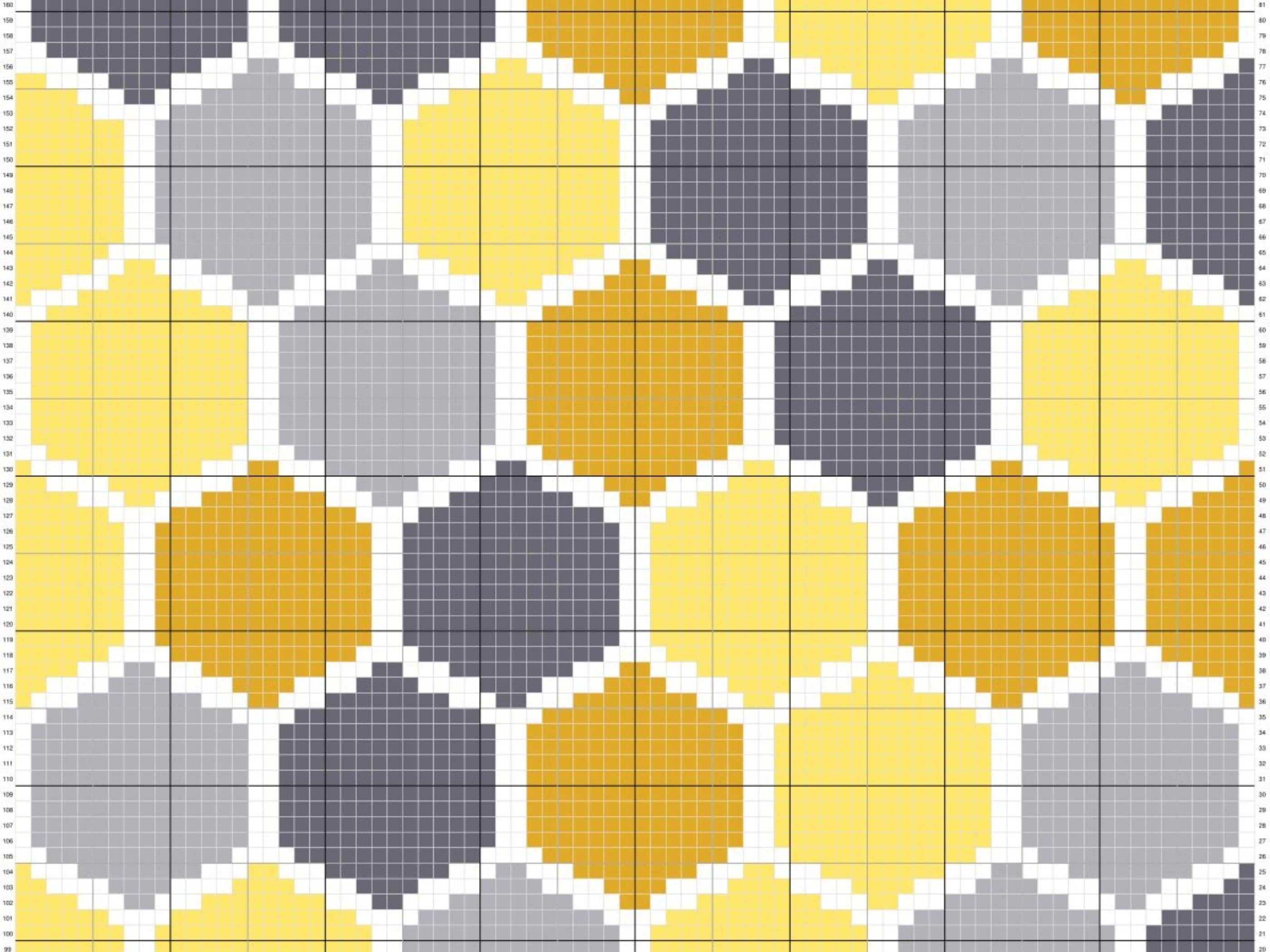 Bee Honeycomb Graph Written Pattern for C2C & Tapestry - Etsy