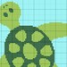 Sea Turtle Graph and Pattern C2C & Tapestry Crochet - Turtle C2C ...