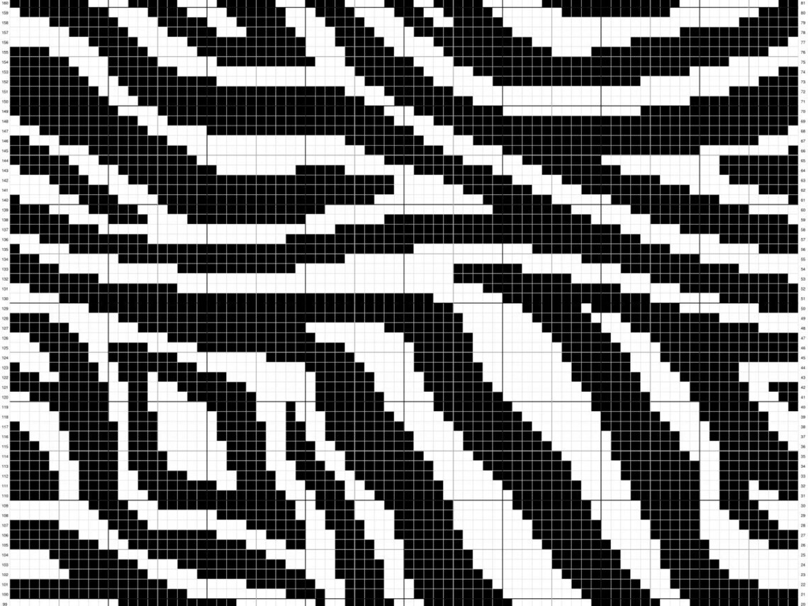 Zebra Print Graph Written Pattern for C2C & Tapestry Crochet | Etsy