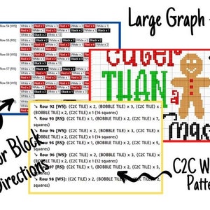 Cuter Than A Christmas Cookie Graph + Written Pattern for C2C ...