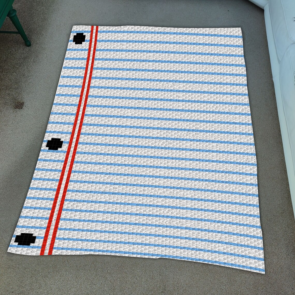 Notebook Paper Crochet Pattern | C2C, Tapestry Blanket Graph (PDF) - Etsy