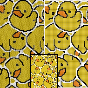 Bathtime Rubber Ducks Crochet Afghan With C2C & Tapestry Written ...