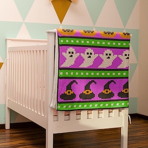 Spooky Halloween Graph and Pattern C2C & Tapestry Crochet | Halloween ...