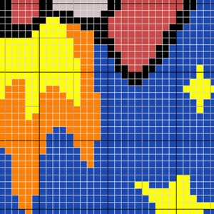 Space Rocket Graph & Pattern C2C Tapestry Crochet - Space Rocket ...