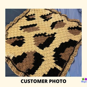 Leopard Cheetah Print Crochet Pattern - C2C and Tapestry (PDF Pattern ...