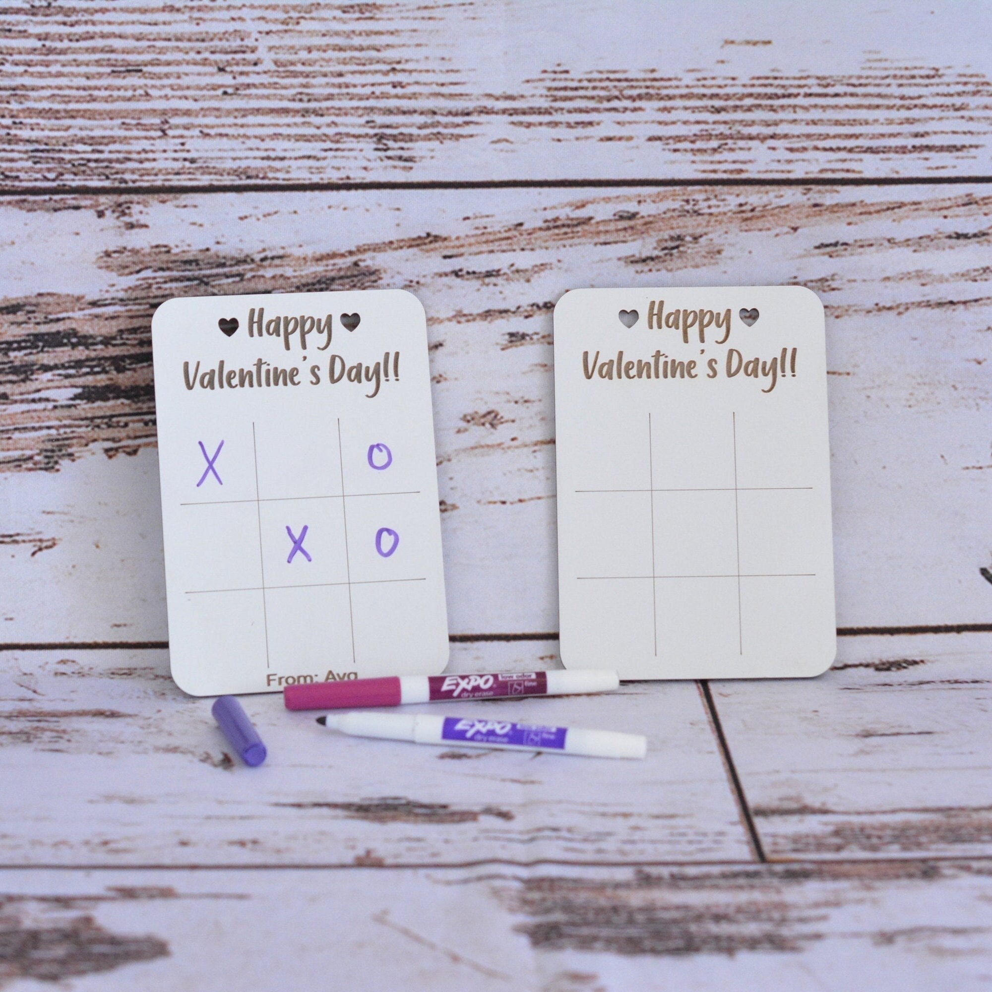 Personalized Tic Tac Toe Board, Valentines Day Gifts for Kids Dinosaur ...