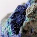 Dark Blue Highly Crystalized Azurite Geode With Light Green Malachite ...