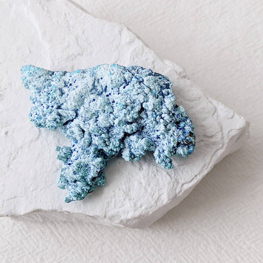 Druzy Azurite Gibbsite Skyblue Crystalized Mineral Specimen on Matrix ...