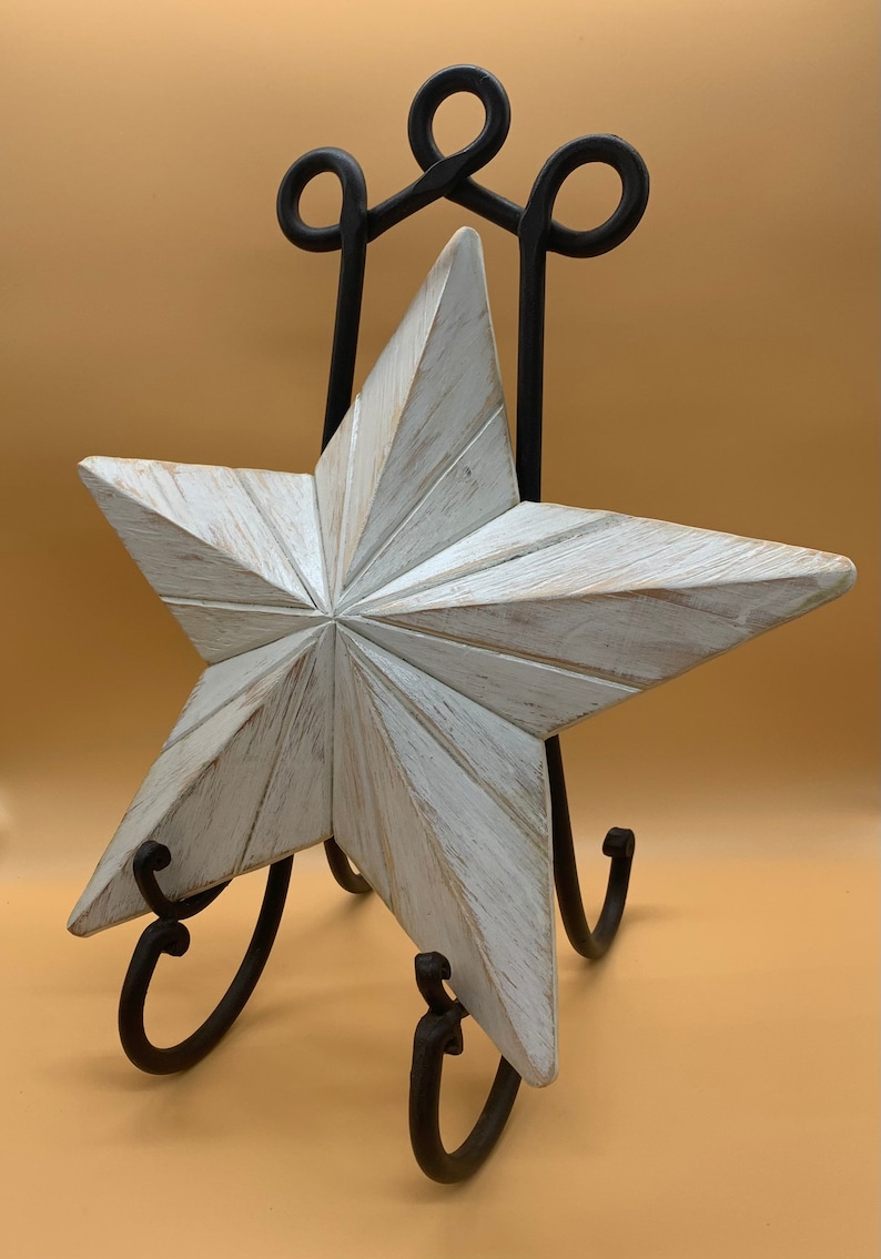 Distressed White 3D Star - Etsy