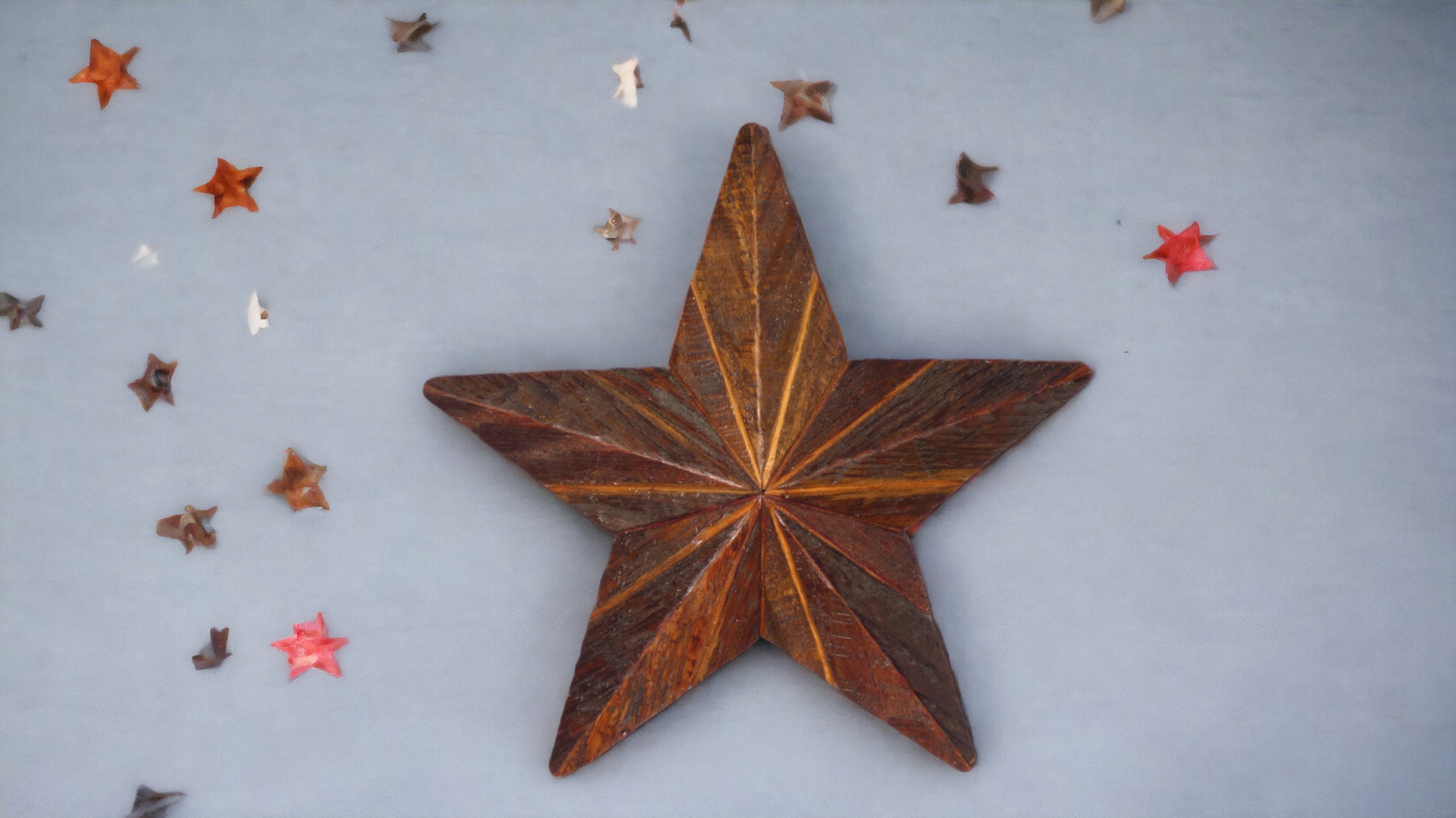 Barn Wood Star, Rustic Star, Barn Star, 3D Wooden Star, Beveled Wood ...