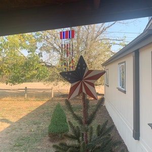 American Patriotic Christmas Tree Topper - Etsy