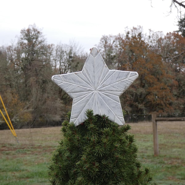 Wooden Tree Topper - Etsy