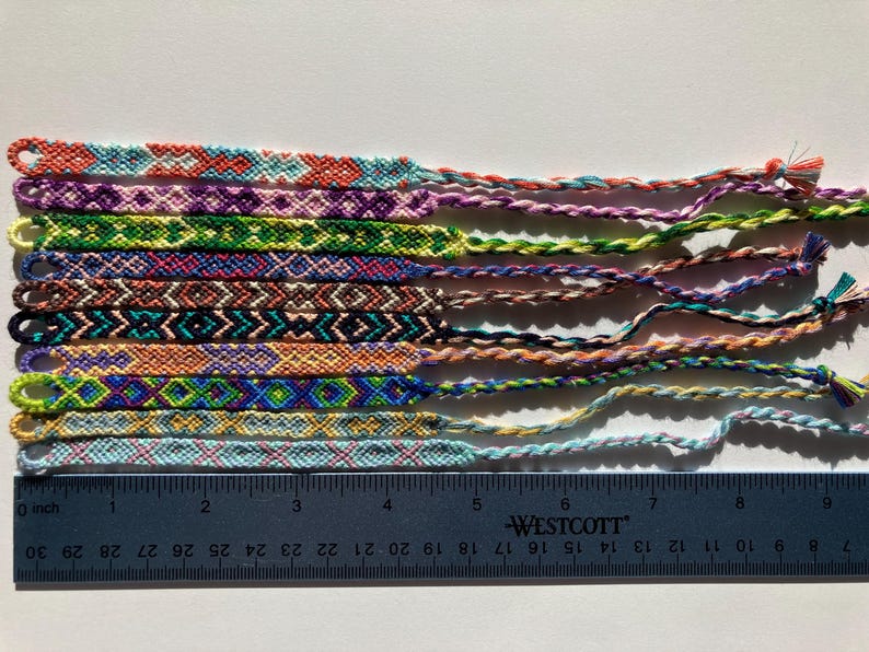 Gradient Diamond & Arrowhead Friendship Bracelets - Etsy