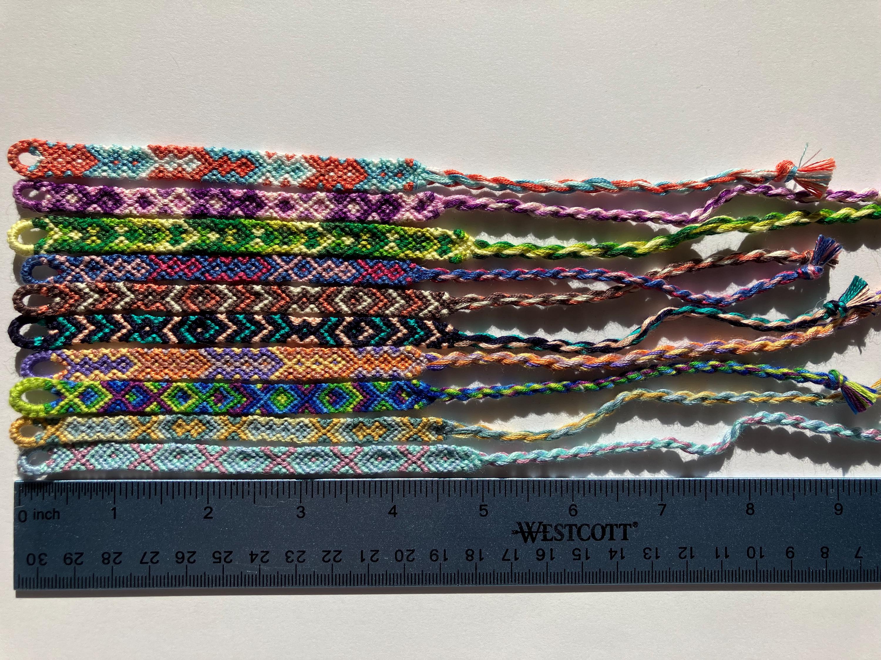 Gradient Diamond & Arrowhead Friendship Bracelets - Etsy