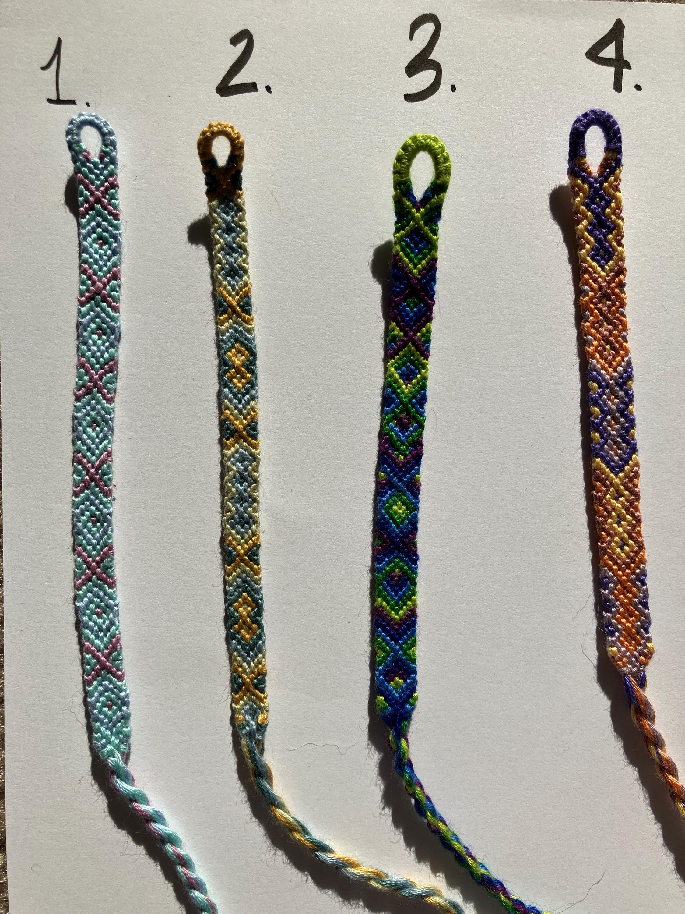 Gradient Diamond & Arrowhead Friendship Bracelets - Etsy