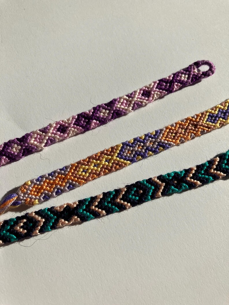Gradient Diamond & Arrowhead Friendship Bracelets - Etsy