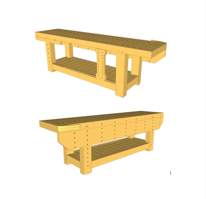 Ultimate Woodworking Workbench Plans & Build Videos Roubo - Etsy