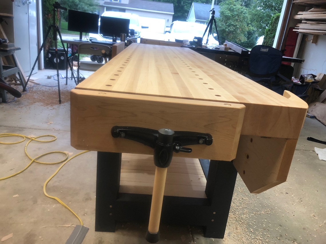 Ultimate Woodworking Workbench Plans & Build Videos | Roubo Nicholson Holtzapffel Hybrid Bench ...
