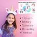 Preschool Activity Pack, Preschool Activity Sheets, Busy Book unicorn ...