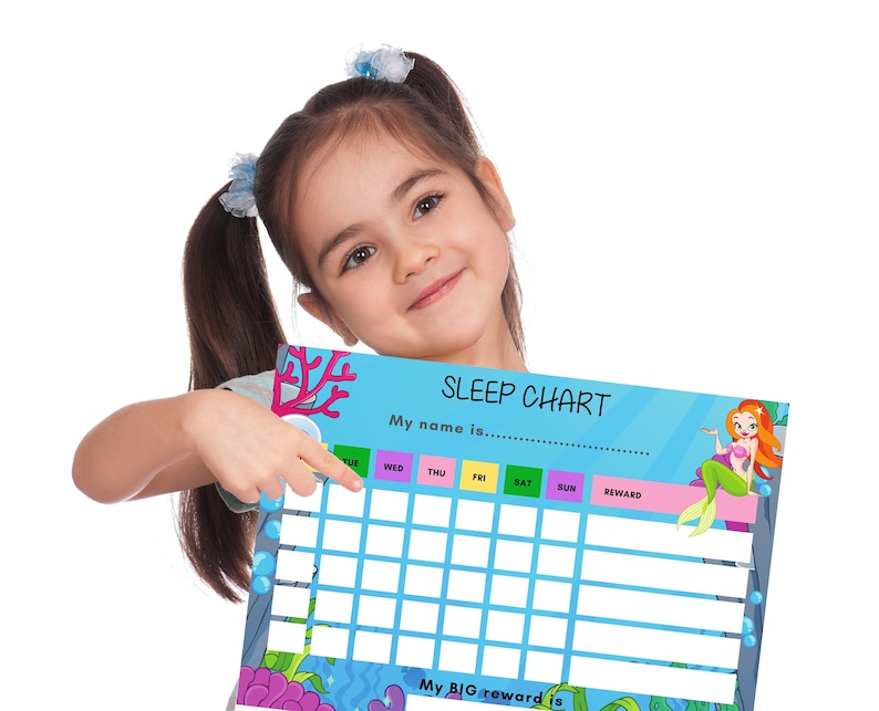 SLEEP CHART REWARD Chart A4 Print Sleep Tracker Chart Behavior Chart ...