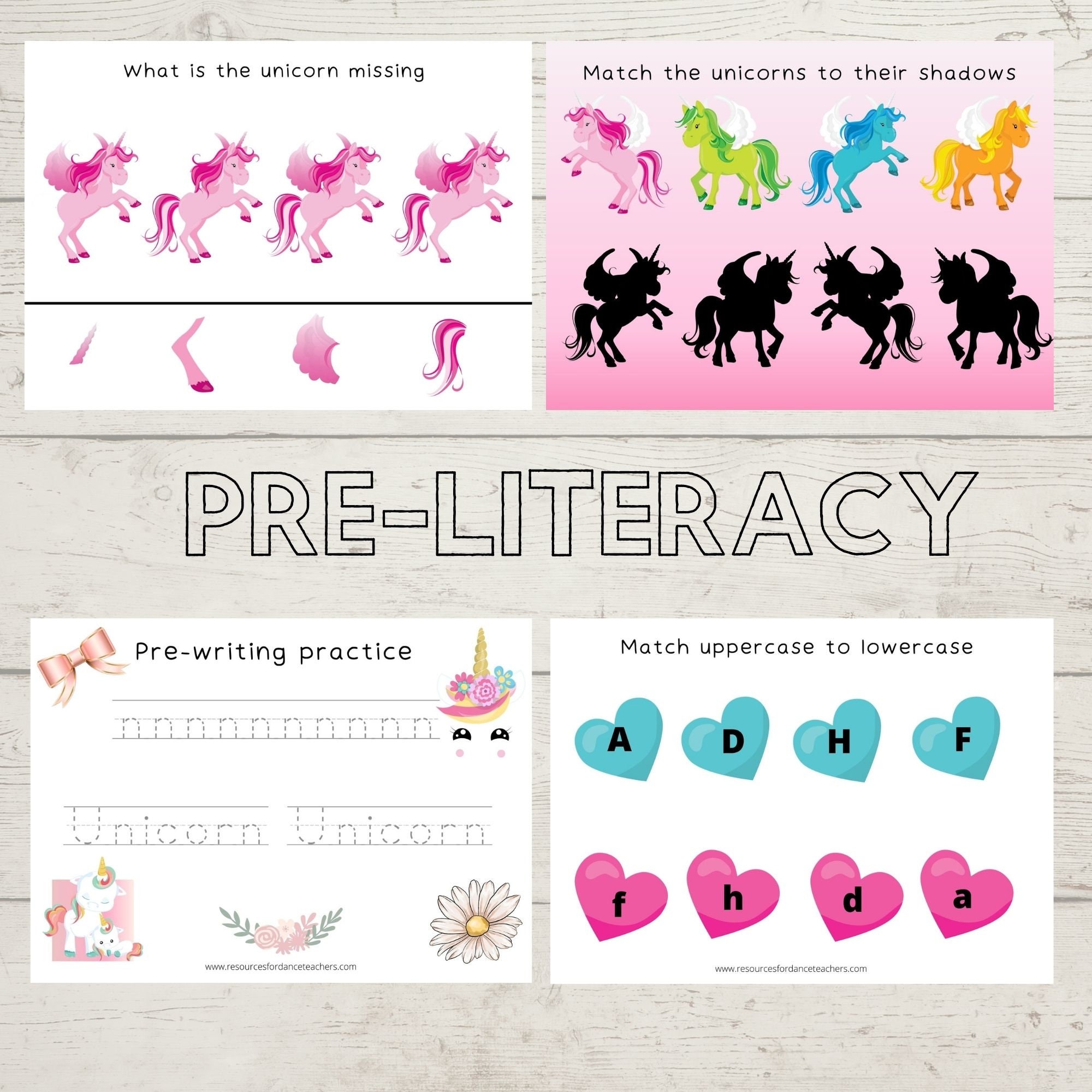 Preschool Activity Pack, Preschool Activity Sheets, Busy Book |unicorn ...