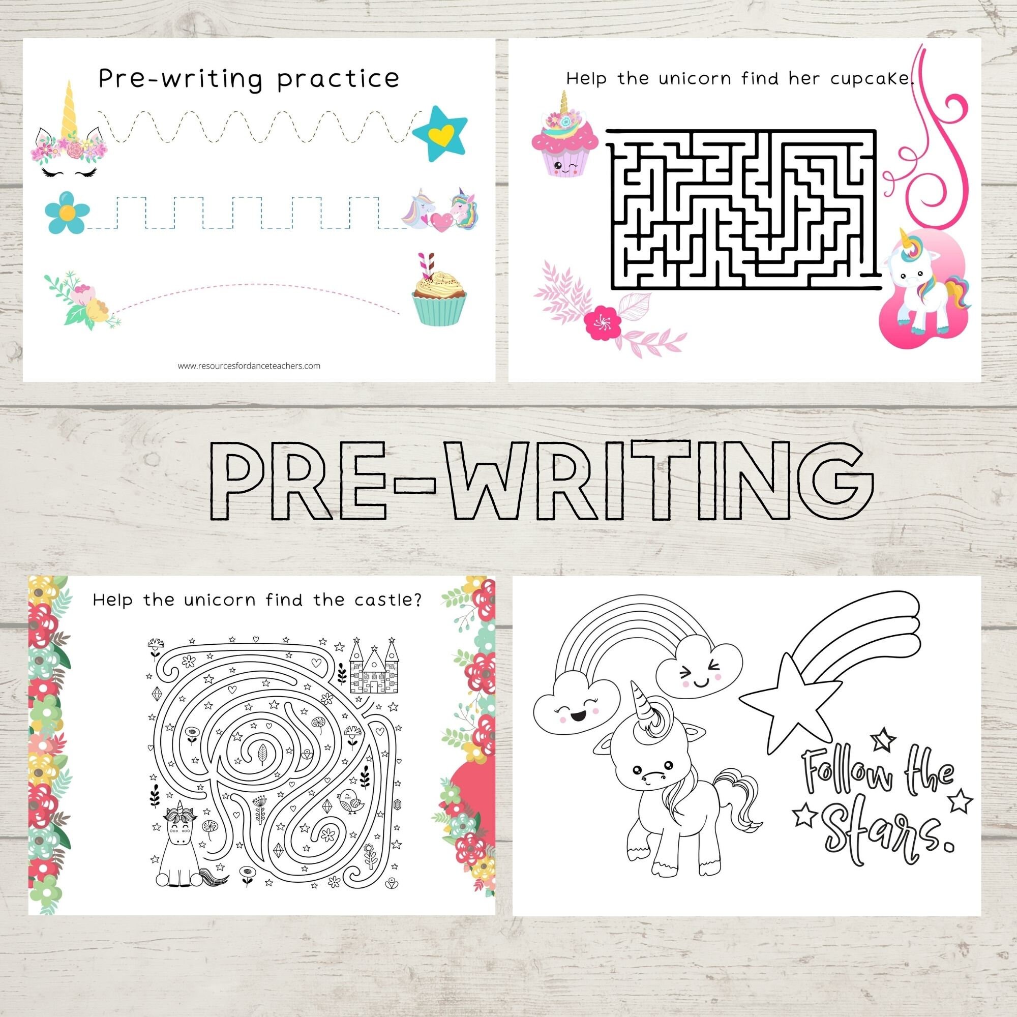 Preschool Activity Pack, Preschool Activity Sheets, Busy Book |unicorn ...