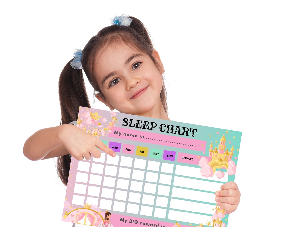 SLEEP CHART REWARD Chart A4 Print Sleep Tracker Chart Behavior Chart ...